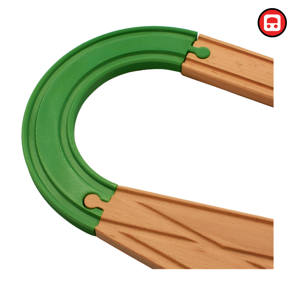 Raillo - Různé druhy kolejnice pro dřevěné vláčkodráhy.